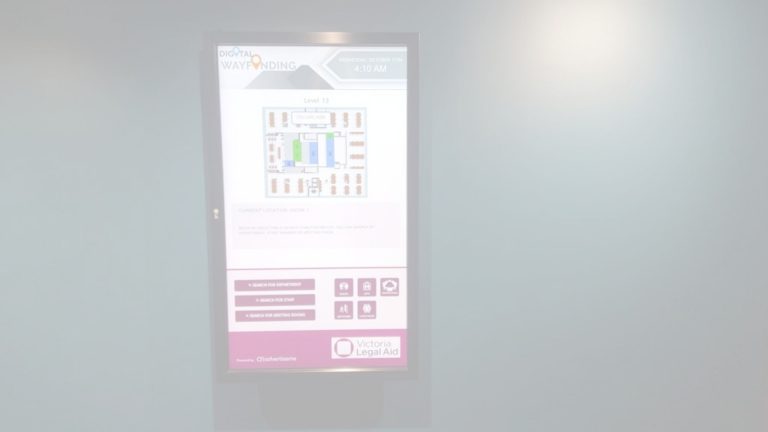 Digital Wayfinding Solutions - Victoria Legal Aid Background - Digital ...