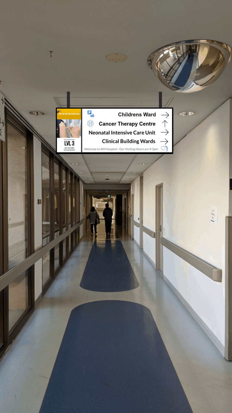 DIRECTIONAL WAYFINDING SIGNAGE SCREENS - Digital Wayfinding Solutions