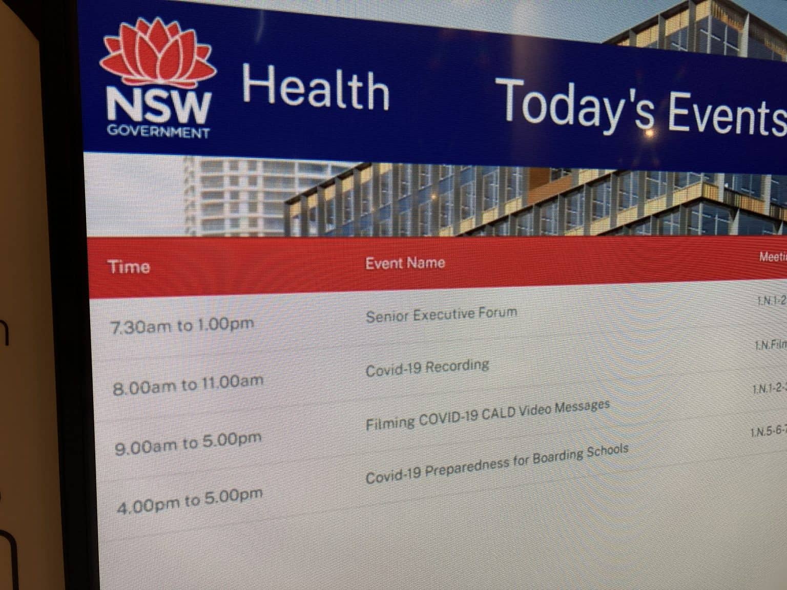 NSW MINISTRY OF HEALTH DIGITAL WAYFINDING DIRECTORY - Digital ...