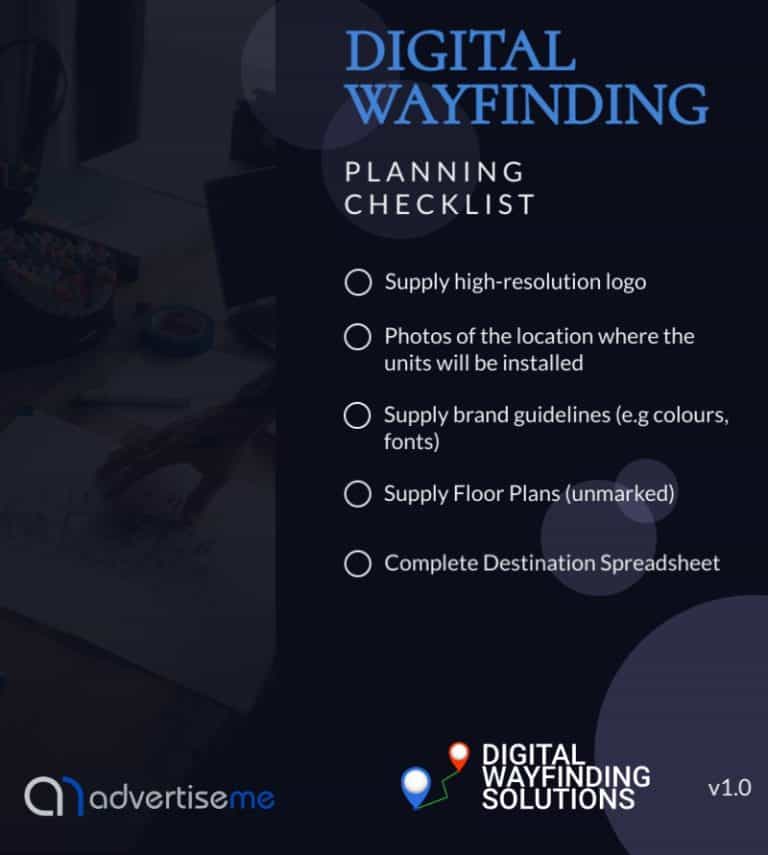 DIGITAL WAYFINDING PLANNING CHECKLIST - Digital Wayfinding Solutions