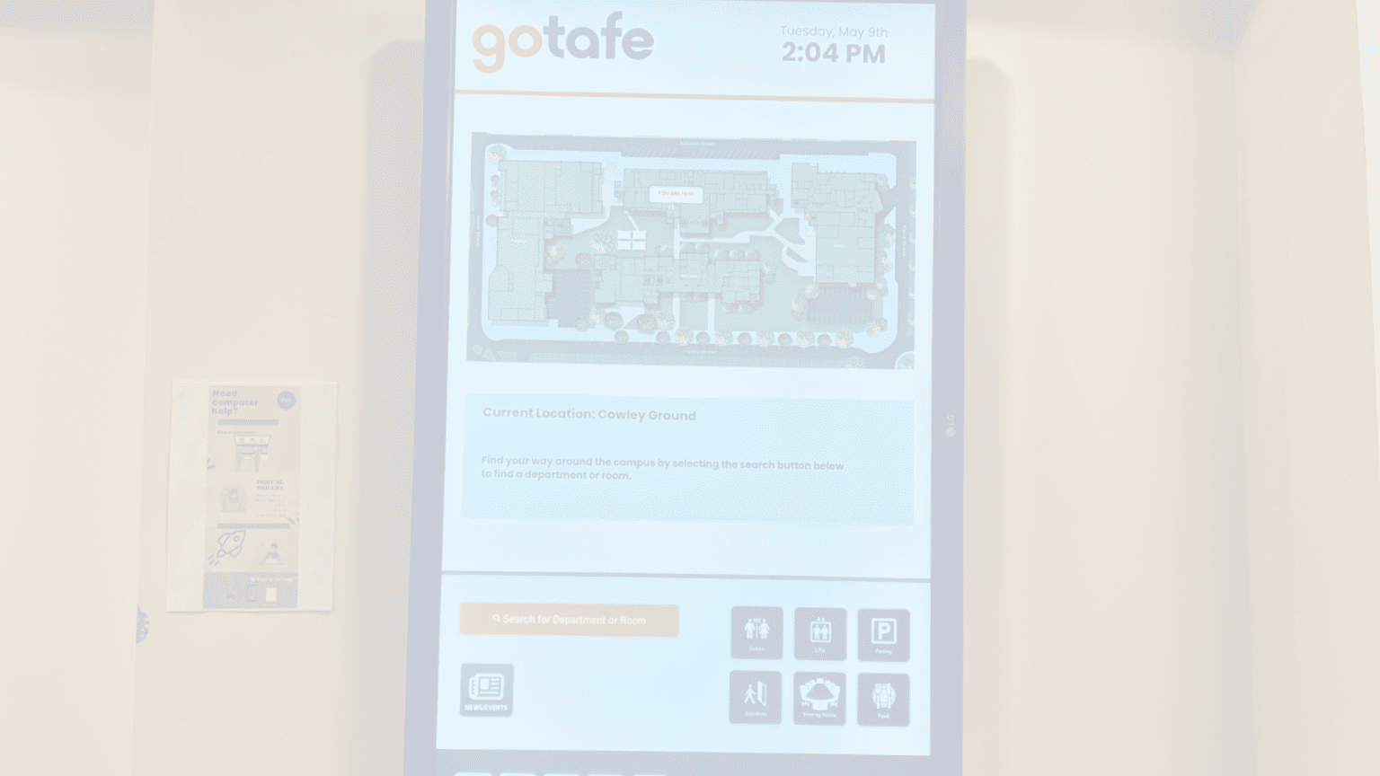 Digital Wayfinding Solutions - GOTAFE digital wayfinding touchscreen ...