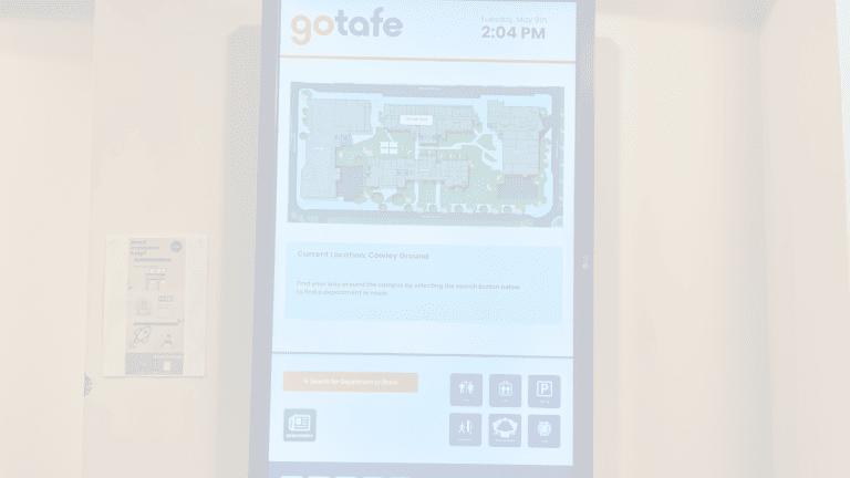 Digital Wayfinding Solutions - GOTAFE digital wayfinding touchscreen background - Digital ...